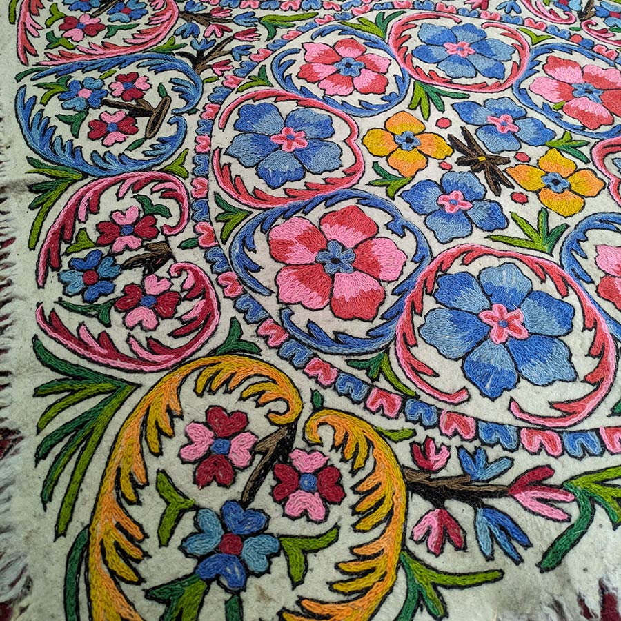 Luxury Bageh Bahar 6×4Ft Pure Wool Double Work Handmade Aari ...