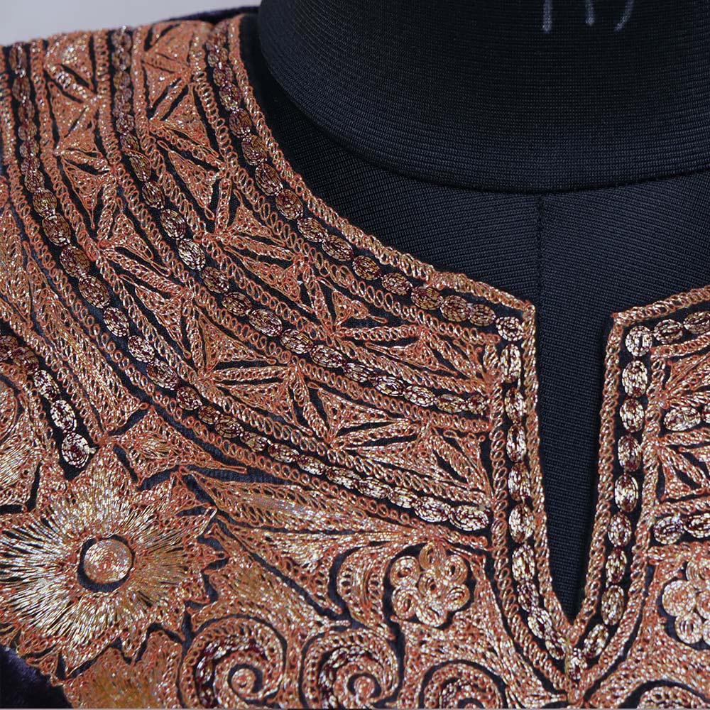 Premium Purple Heavy Velvet Tilla Pheran - Gyawun