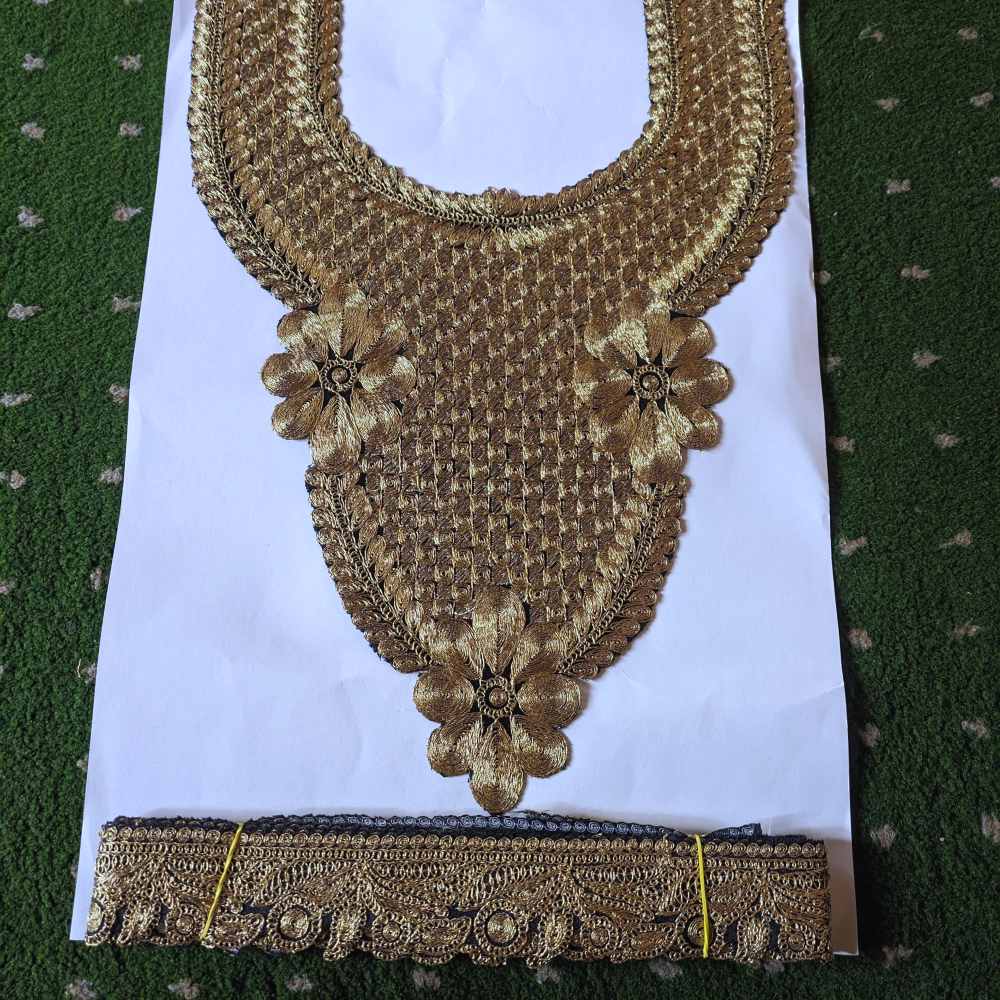 Tre Posh Golden Tilla Patch With Border 3m - Gyawun