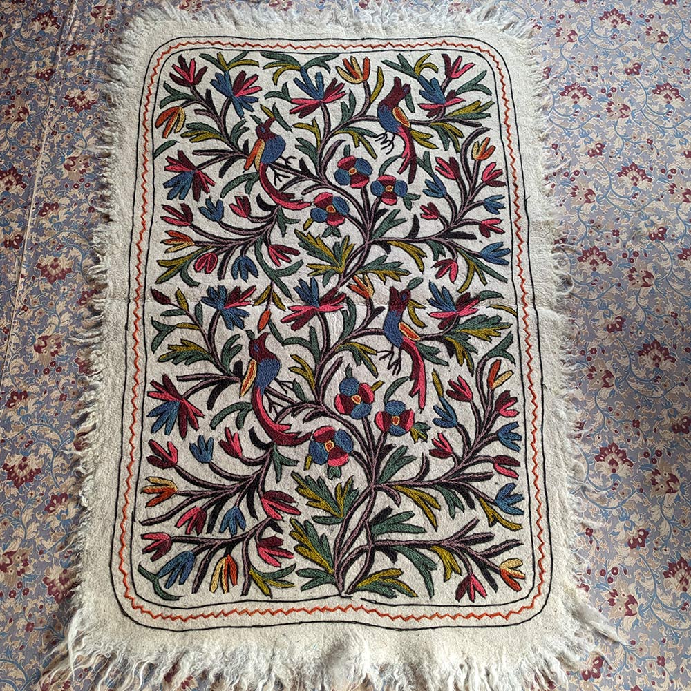 Pure Wool Handmade Shahi Namda Rug 3x5 - Gyawun