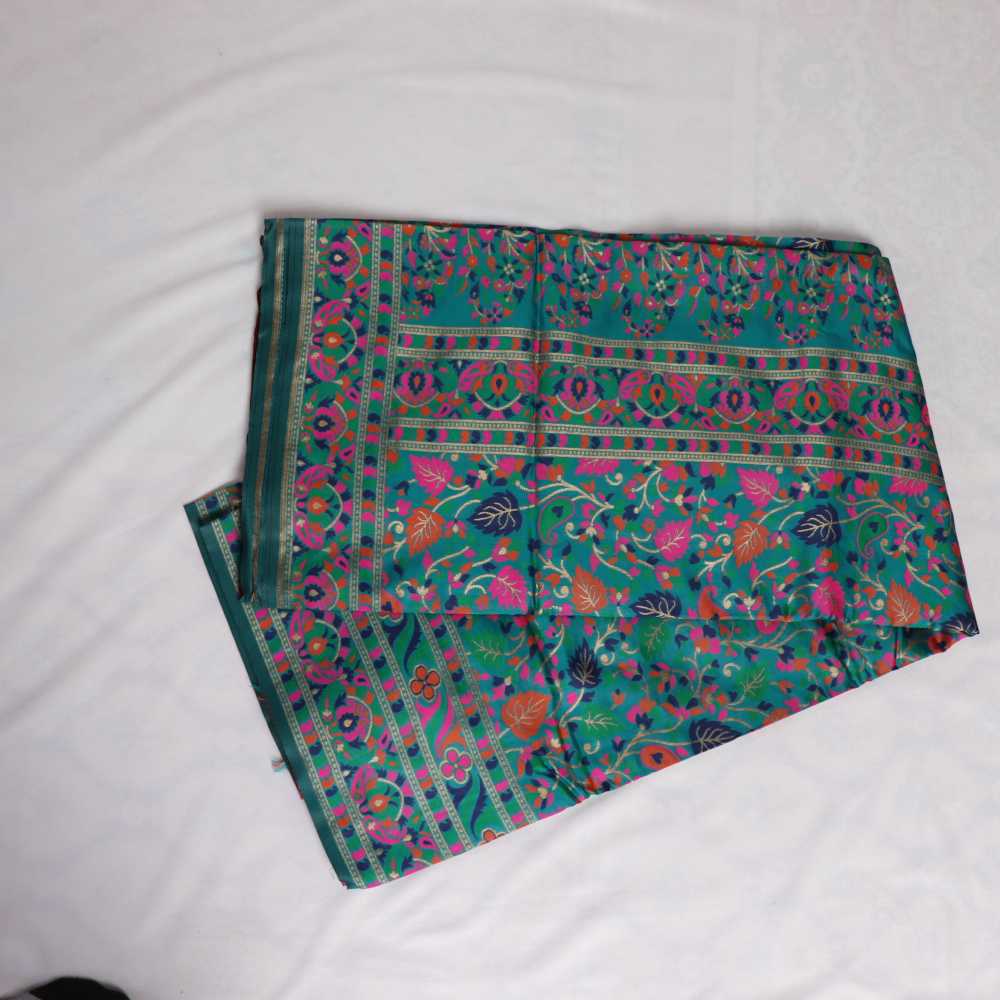 Green Chinari Salma Kani with Zari Saree - Gyawun