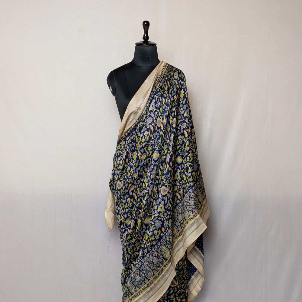 Blue Noorjahan Kani Print Saree - Gyawun