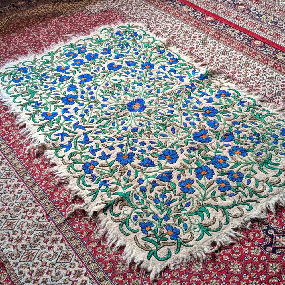 Traditional Handcrafted Namda Featuring Artistic Patterns ( 6x 4 ft ...