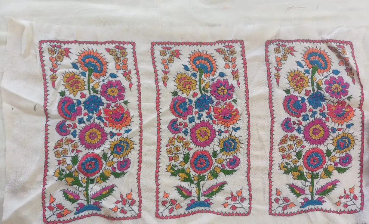 Bul bul Sozni Embroidery Patch | Hand Kadhai - Gyawun