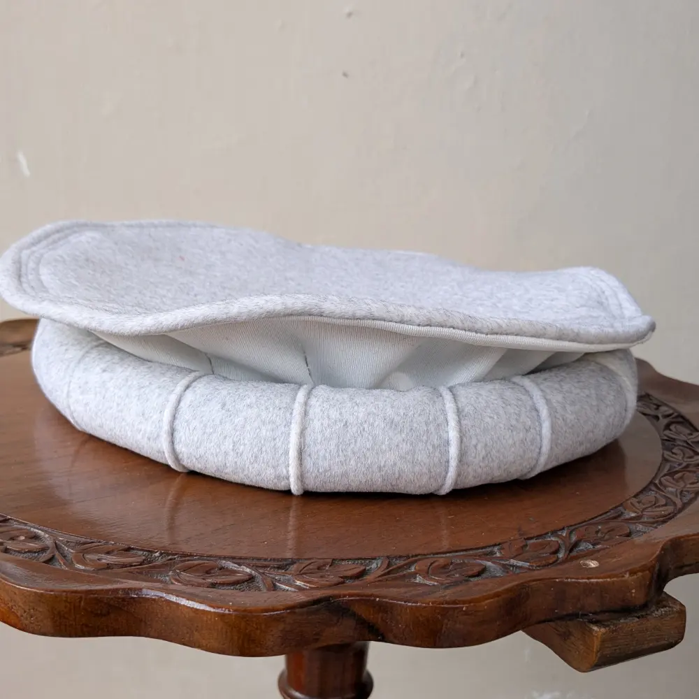 Grey and White Pakol Cap | Afghani Style - Gyawun