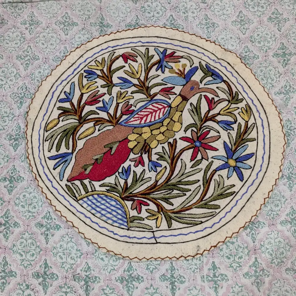 Traditional Round Pure Woolen Namda - A Beautiful Piece of Kashmiri Art ...