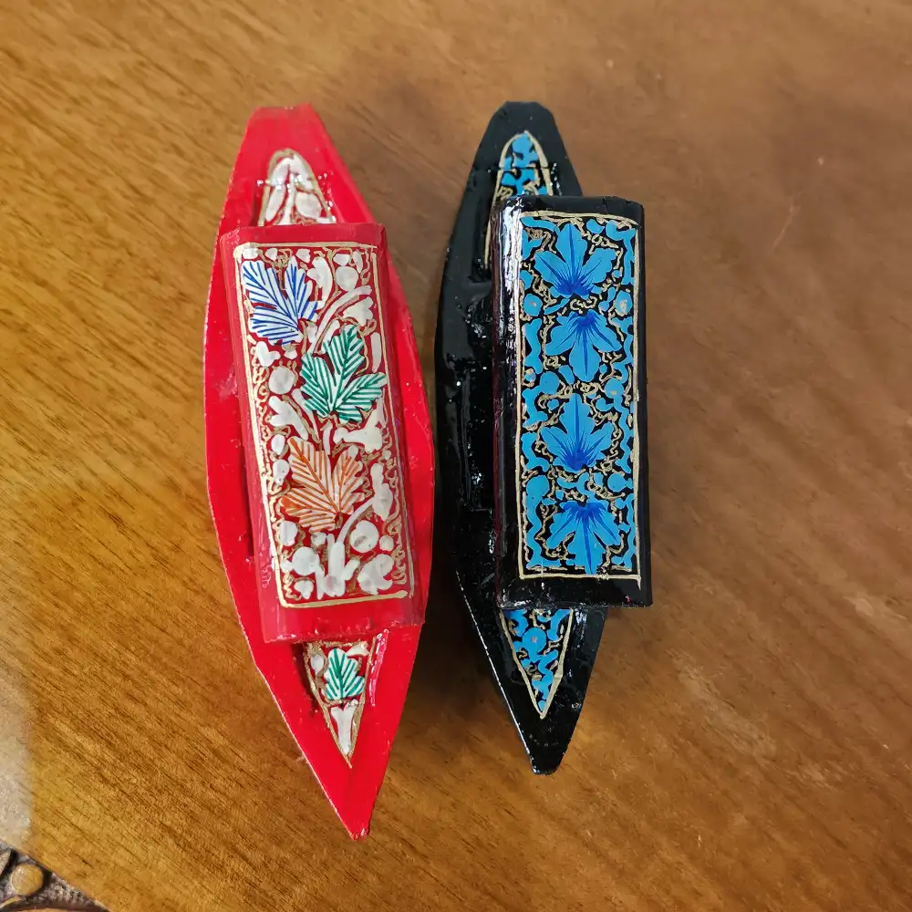 Kashmiri Paper Machie Shikara | Set of 2 - Gyawun